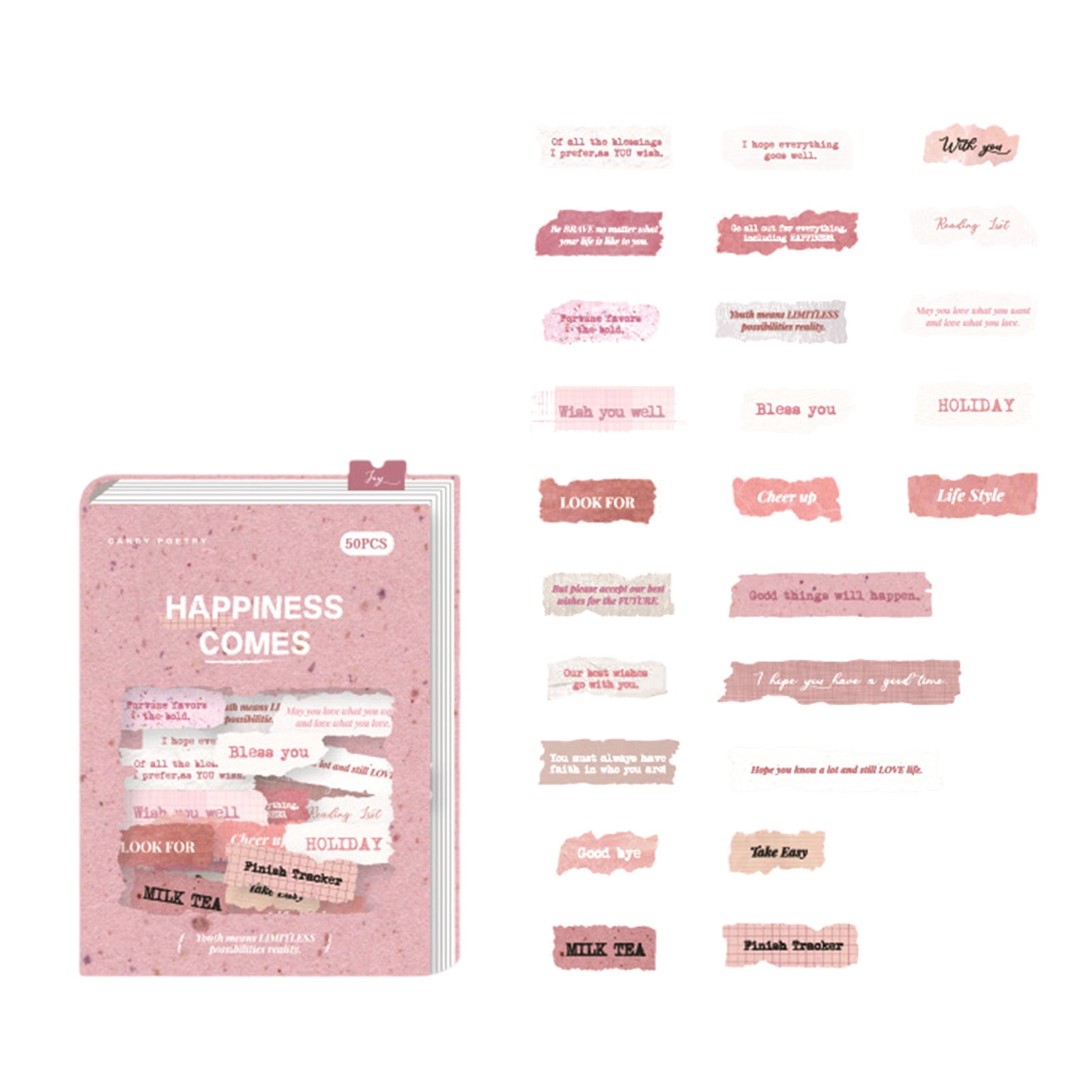 Yoetaun 50 Sheets English Paper Collages Sticker For Art Journals And ...
