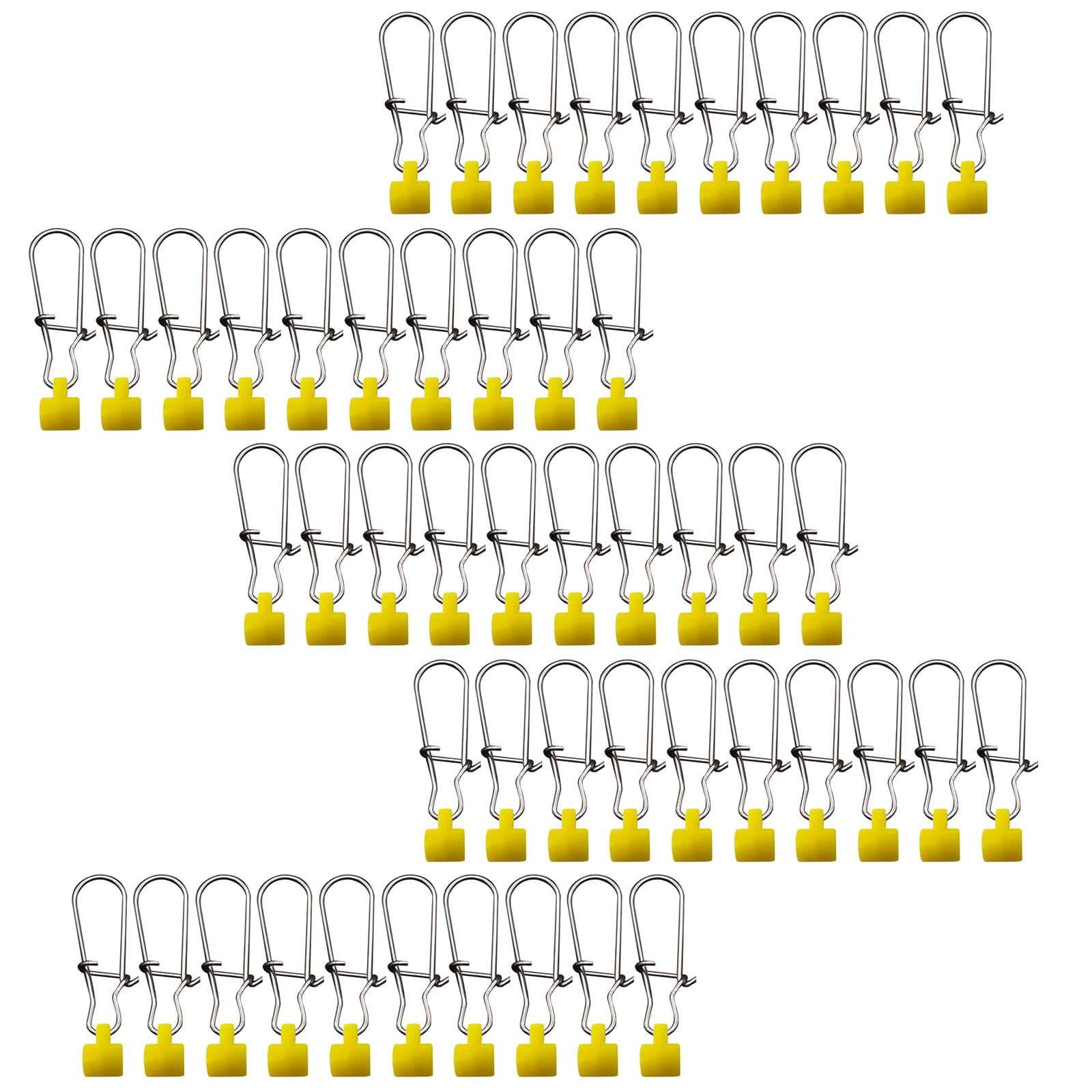 Yoetaun 50Pieces Fishing Line Sinkers Slides Lock Heavy Duty Fishing ...