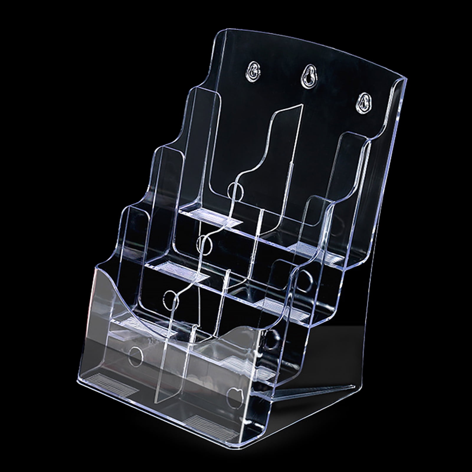 Yoetaun Clear Acrylic Brochures Holder, Wall Mount Holder Display Stand ...