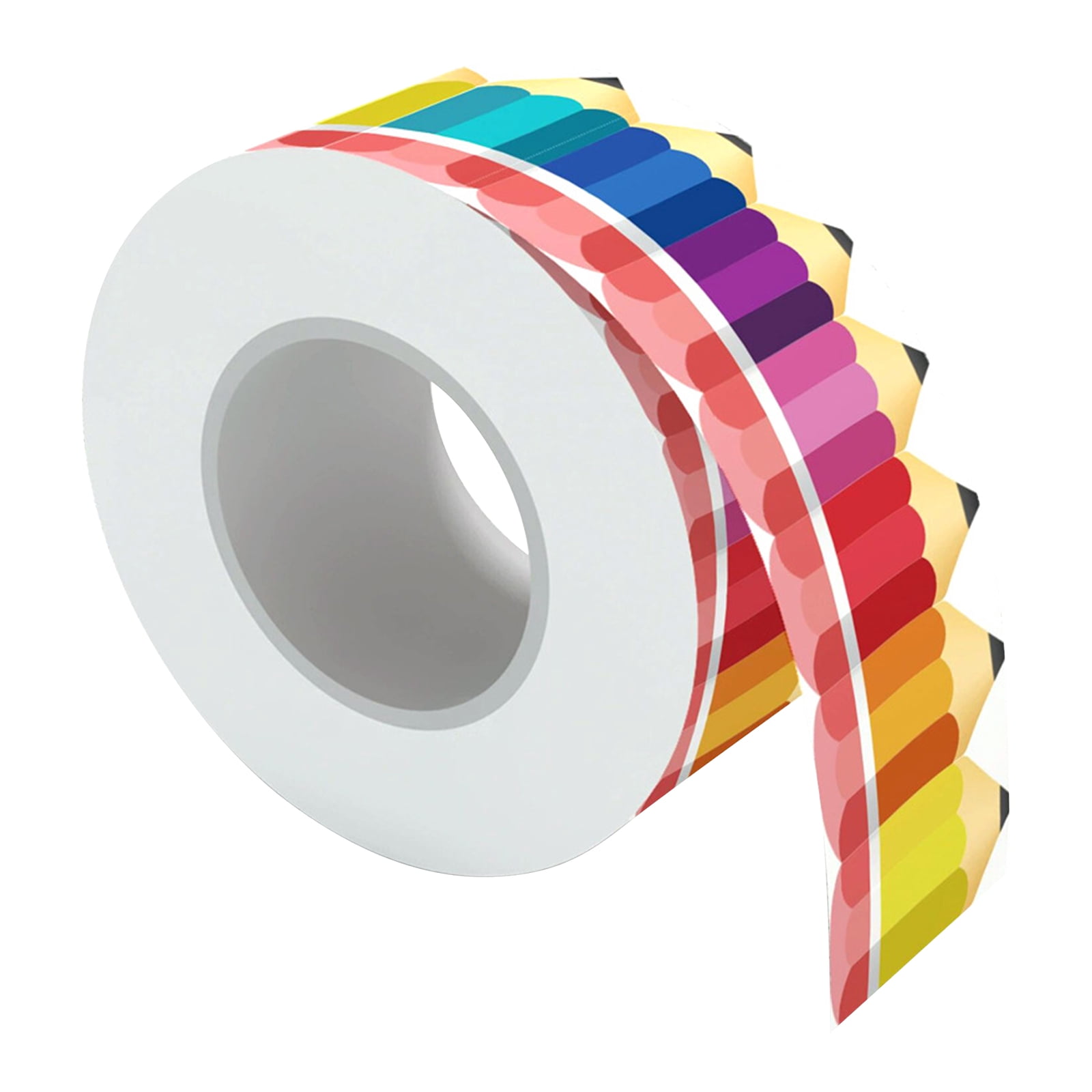 Yoetaun Colored Pencils Die-Cut Rolled Border Trim - 50ft Decorate ...