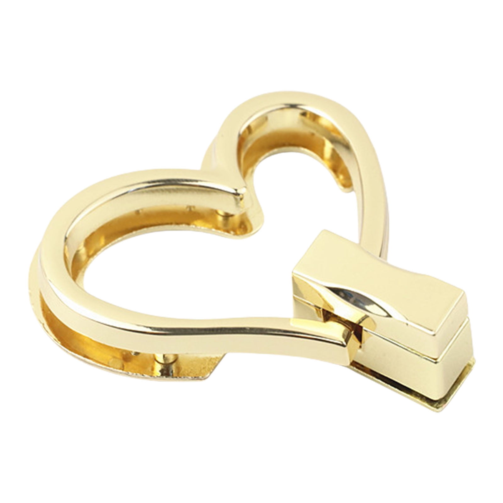 Yoetaun Heart Shape Bag Clasp Metal Bag Lock Clasp Turn Lock Buckles ...