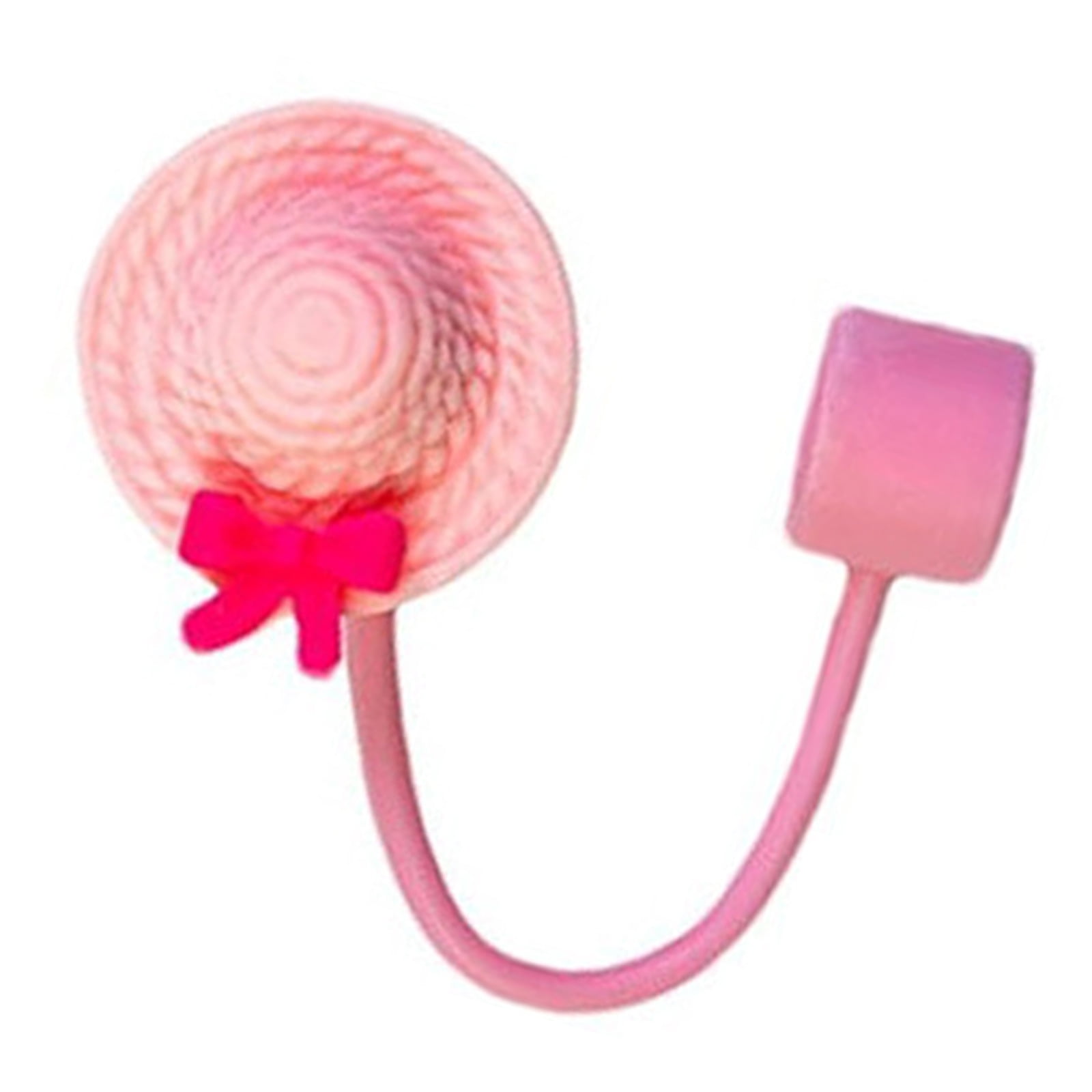 Yoetaun Lovely Hat Shape Silicone Straw Covers Caps Drinking Straw Tip ...