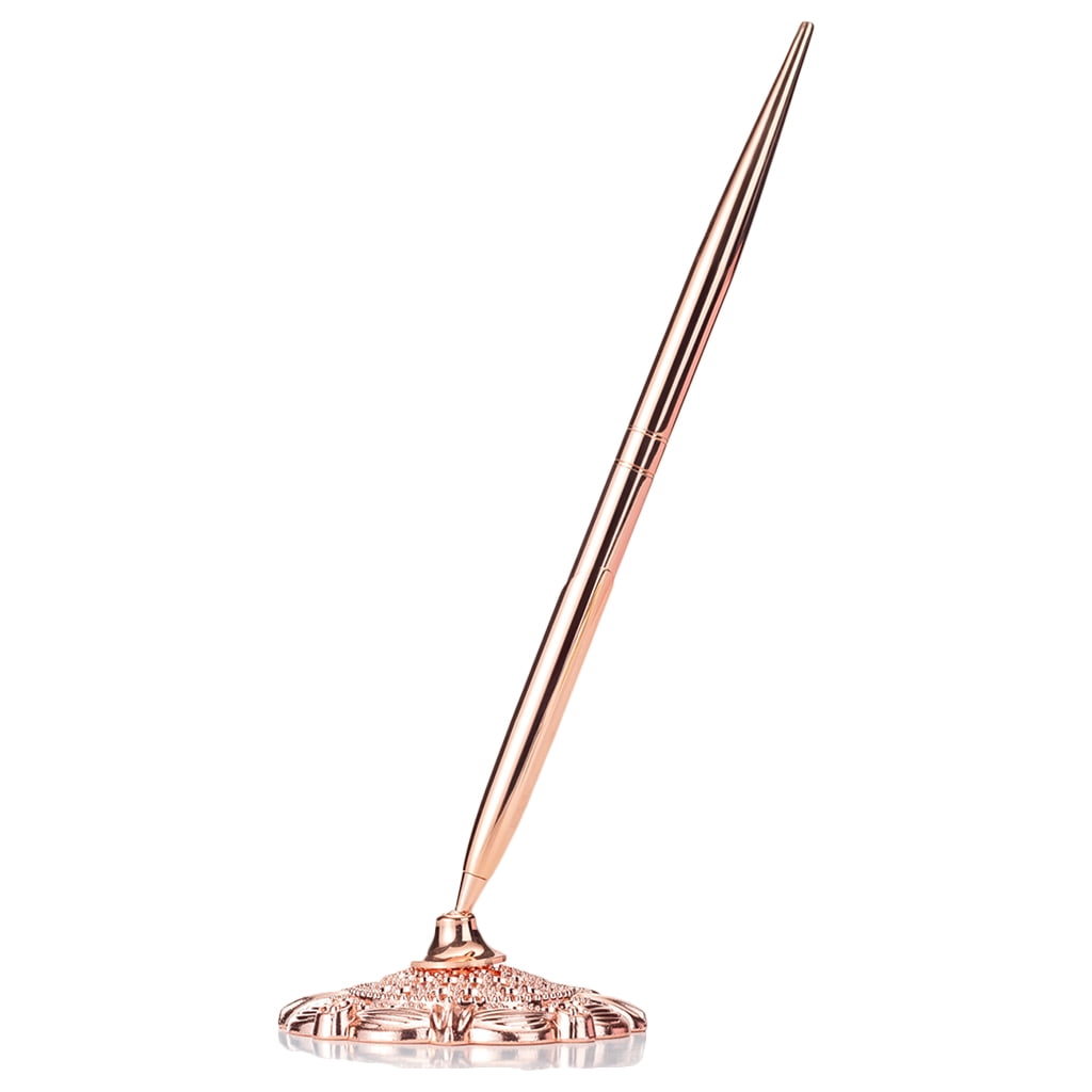 Yoetaun Metal Ballpoint Pen Attached Base Stand Desk Office Counter ...