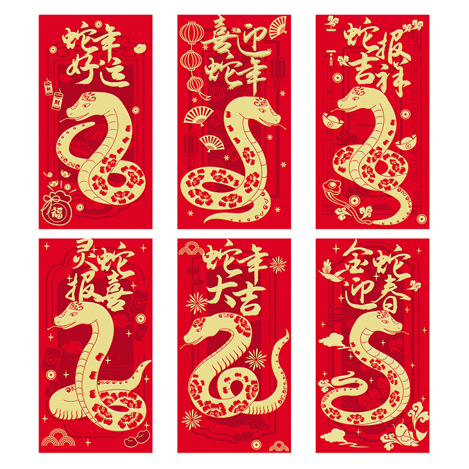 Yoetaun Pack Of 30 Chinese New Year Redness Envelopes for 2025 Snake ...