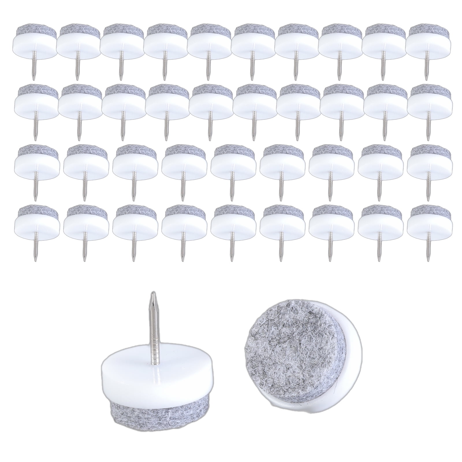 Yoetaun Pack of 50 Sturdy Felt Furniture Glides With Nails for Floor ...