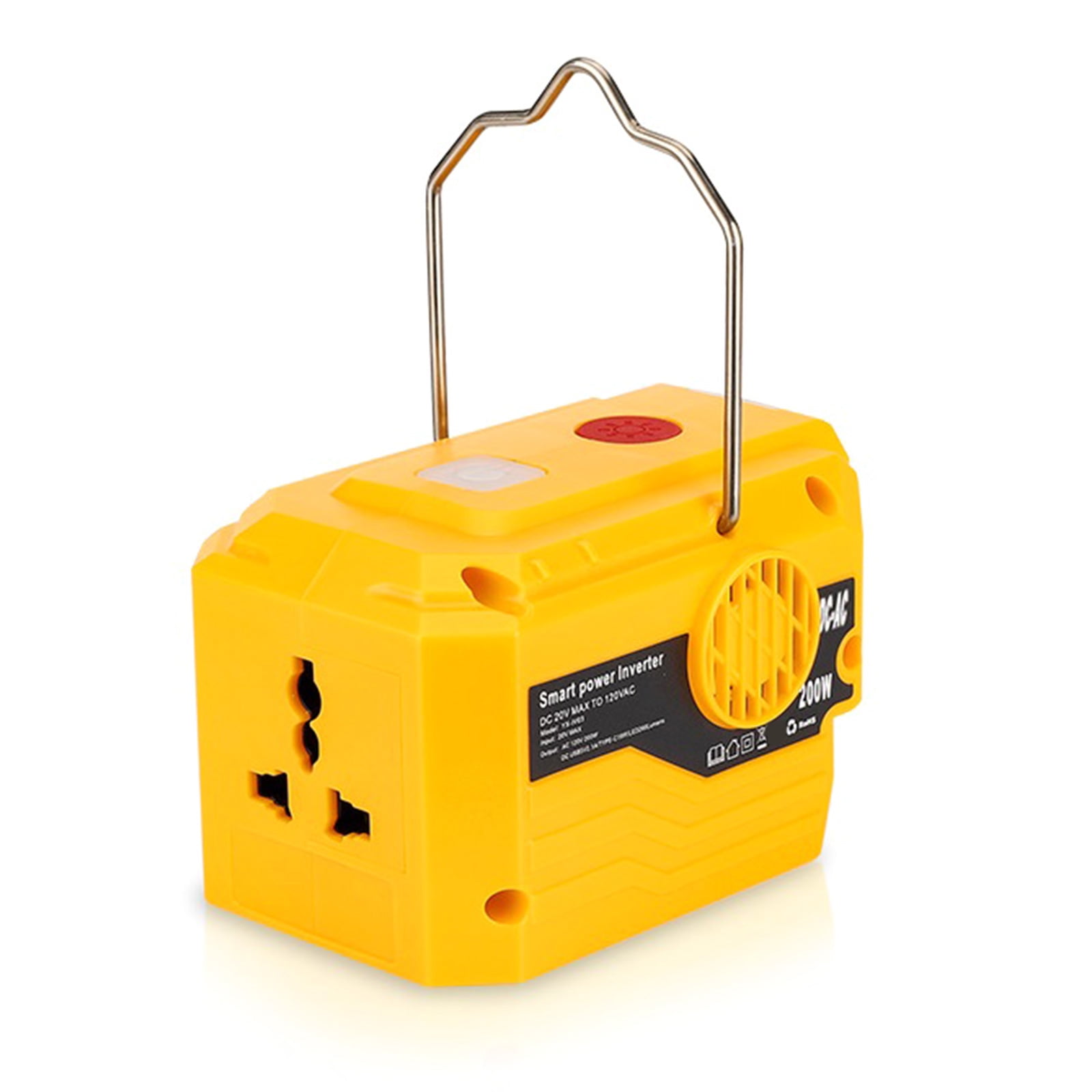 Yoetaun Quiet 200W Power Inverter for 18V Battery Portable Converter ...