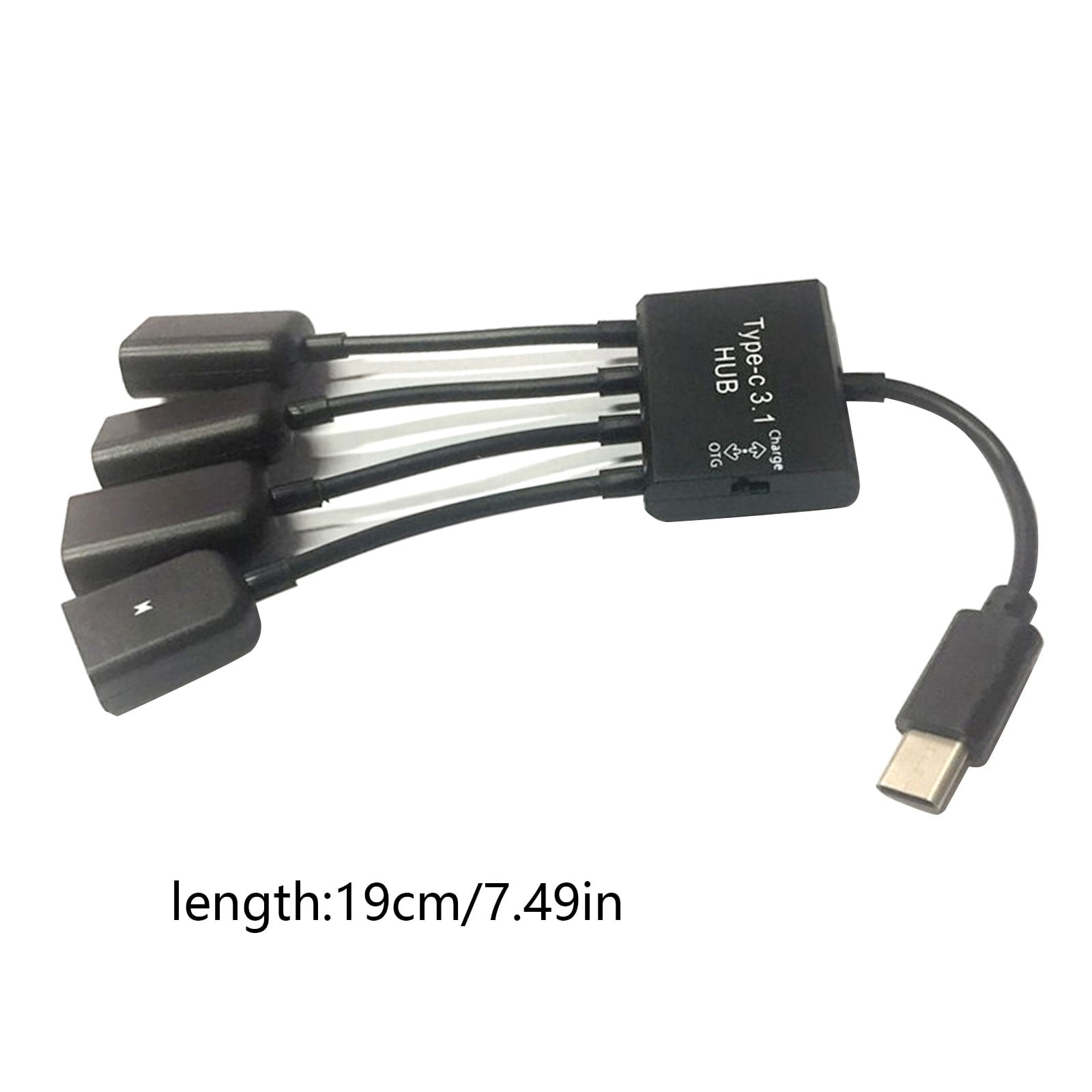 Yoetaun USB C Hub 4 in 1 Compact OTG USB C Adapter with Switch Charging Function Compatible for ...