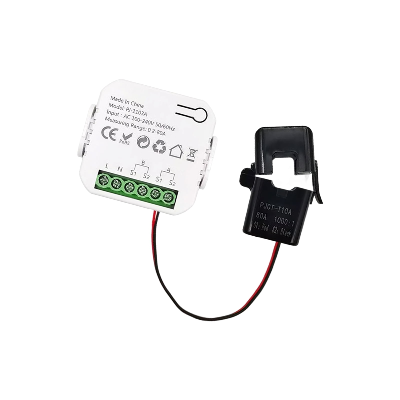 Yoetaun WiFi Energy Clamps Bidirectional Meter with Buzzer Alarm ...