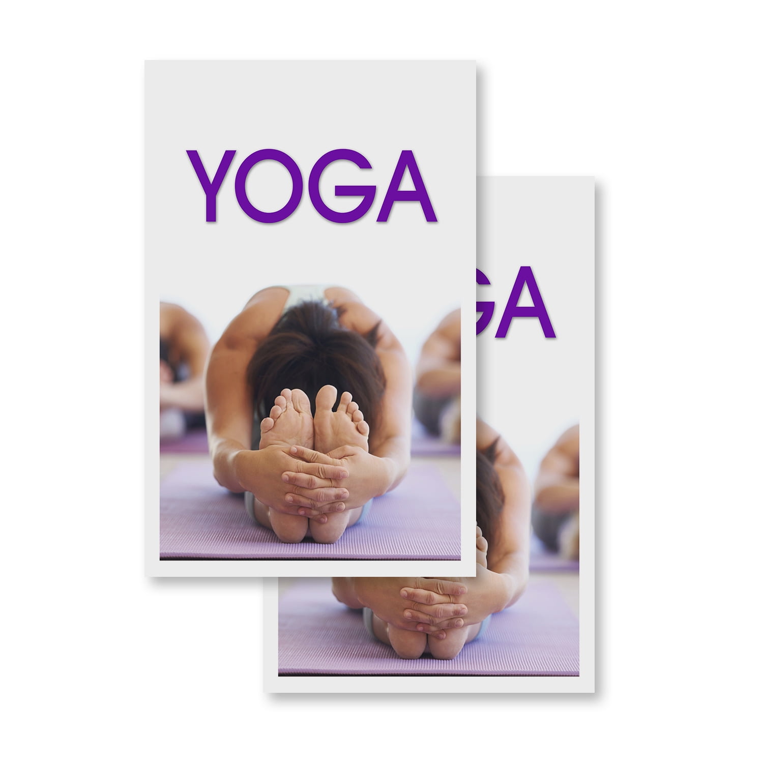 Yoga 1 (2-PACK) 24" x 36" Vinyl Decals | Sign Insert Peel & Stick ...