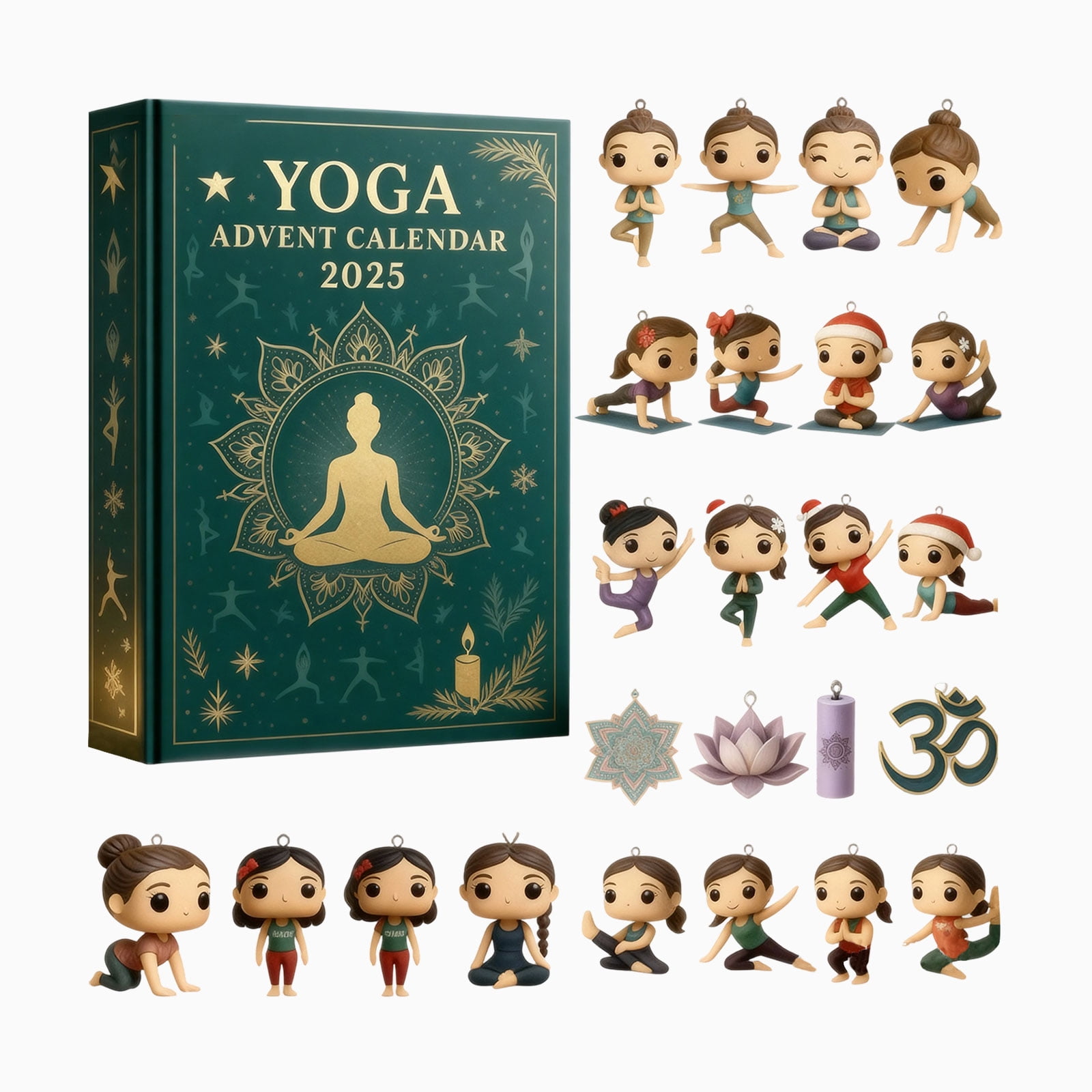 Yoga Advent Calendar 24 Doors Countdown Calendar For Kids, 24 Non ...