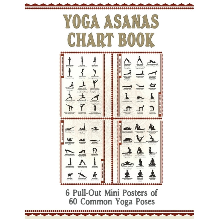 Yoga Poses Chart (101 Yoga Asanas) Yoga Poses Chart,, 51% OFF