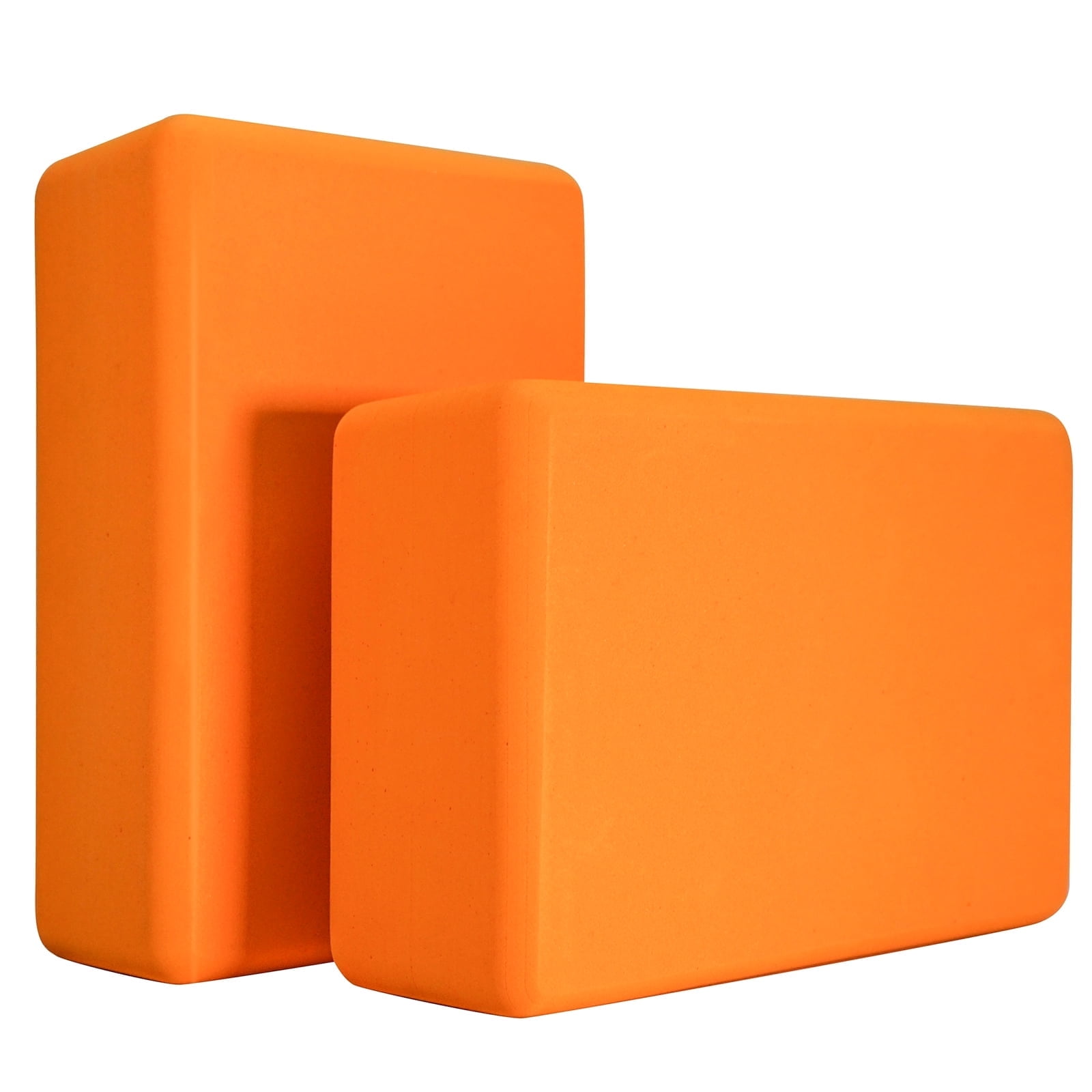 Yoga Blocks 2 Pack，9X6X3 inches High Density Foam Blocks, Exercise ...
