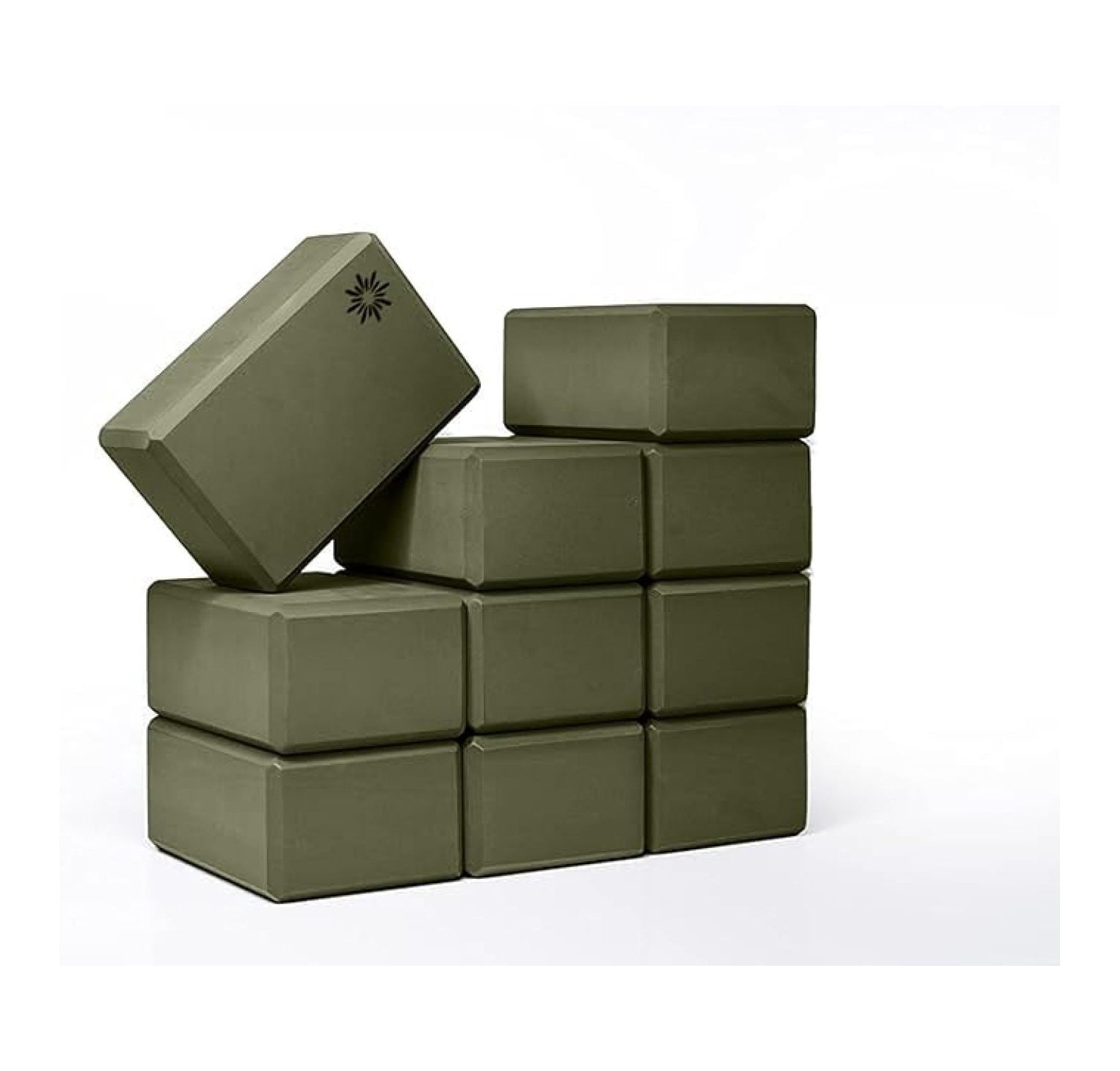 Yoga Blocks 4" 10 Pack, Foam Yoga Bricks for Stretching & Pilates ...