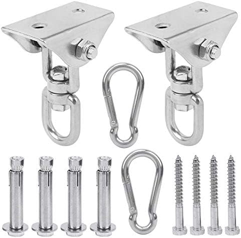 Yoga Ceiling Wall Mount Anchor Hook Set Hammock Chair Hanging Kit ...