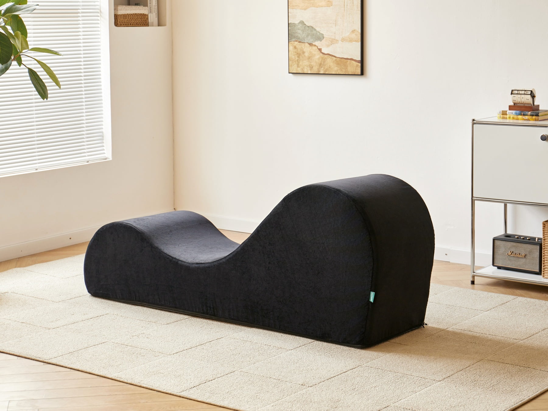 Chaise Lounge Chair, Ergonomic Design with High-Density Foam Core ...