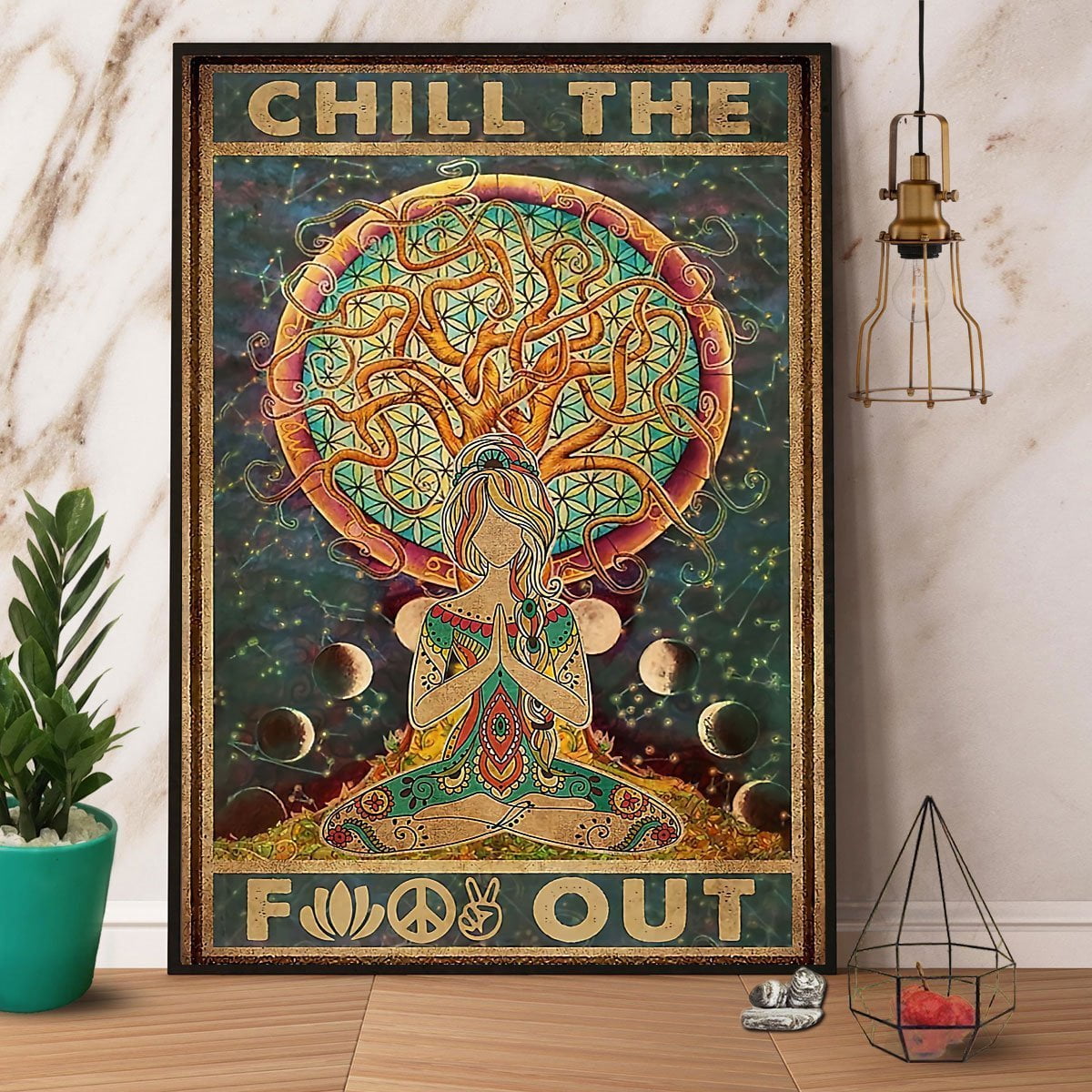 Yoga Chill The Out Satin Poster Wall Art Decor 24 x 36 Inch Poster ...