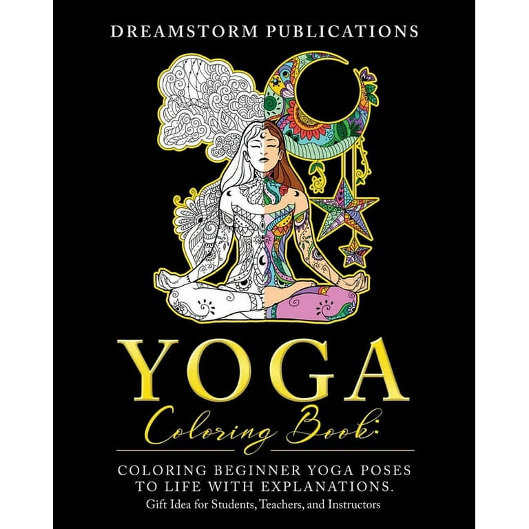 free yoga poses coloring pages