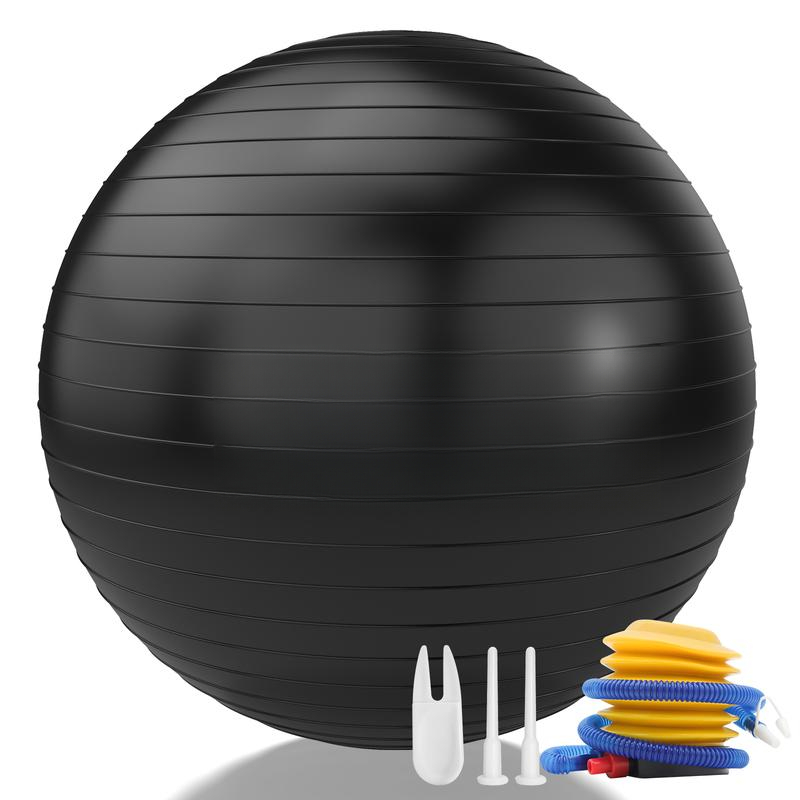 Yoga & Exercise Ball for Fitness, Balance, and Therapy - Available in 2 ...