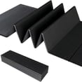 Yoga Exercise Mat Black 24" x 72" x 1/3" for Pilates Home Workouts ...