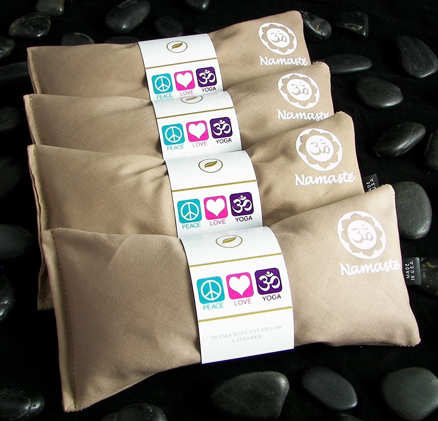 Yoga Eye Pillows - Unscented Eye Pillows - Namaste Hot Cold for Stress ...