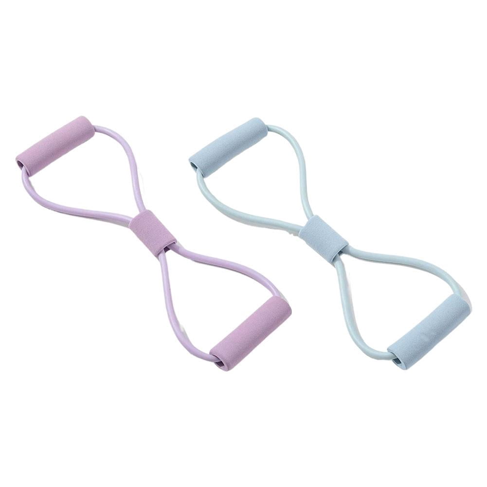 Yoga Figure Bands Exercise Resistance Handles 8 Exercise Hot J8L9 ...