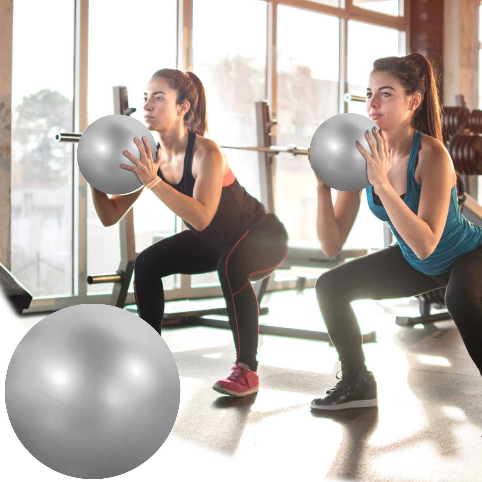 Yoga Fitness Ball, 25cm Stability Ball, Durable PVC Material, Portable ...