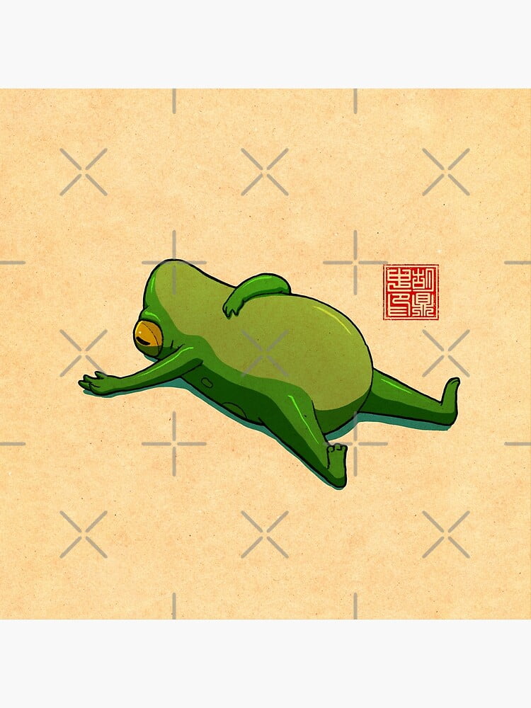 Yoga Frog Mood Poster Framed-unframed - Walmart.com