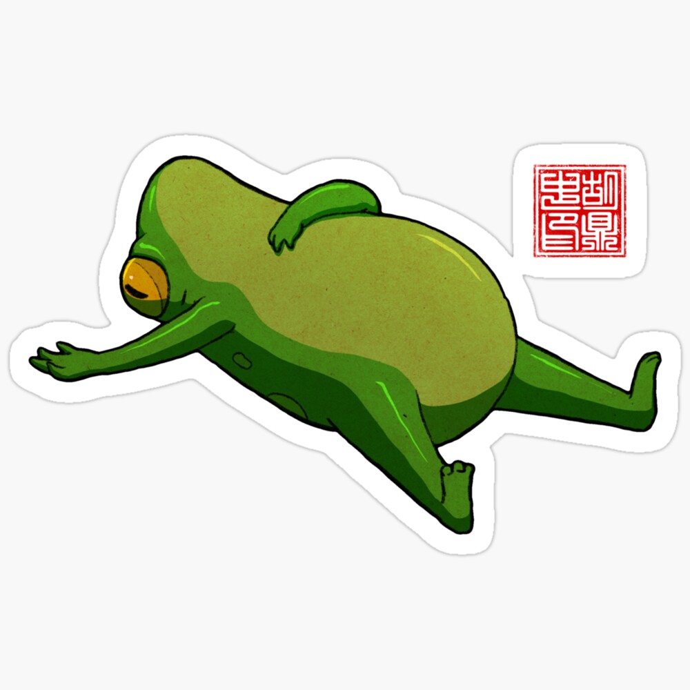 Yoga Frog Mood Stickerphone Decal Water Bottle Stickers, Vinyl Stickers ...