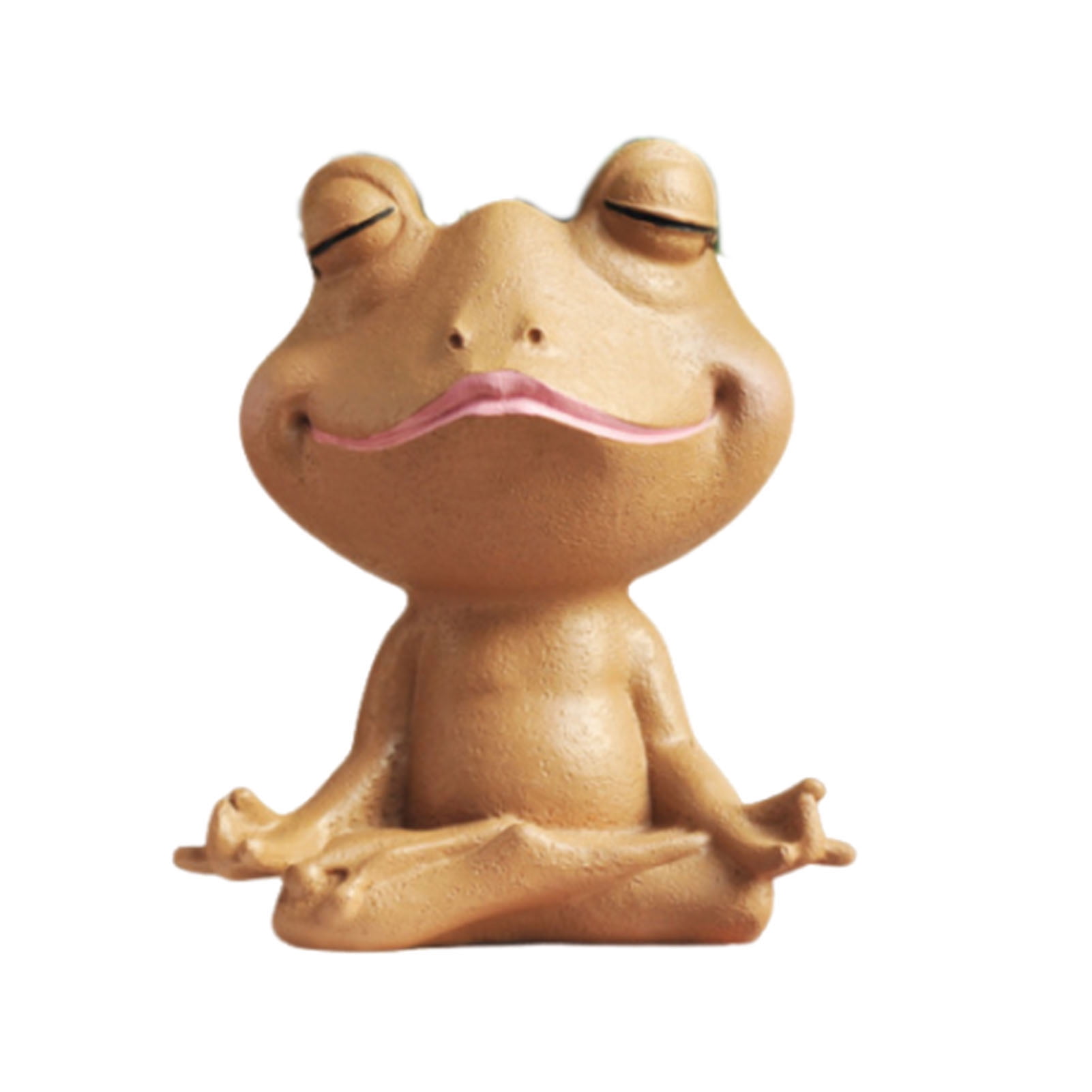 Yoga Frog Planter Pot with Drainage Hole Resin Sitting Frog Figurine ...