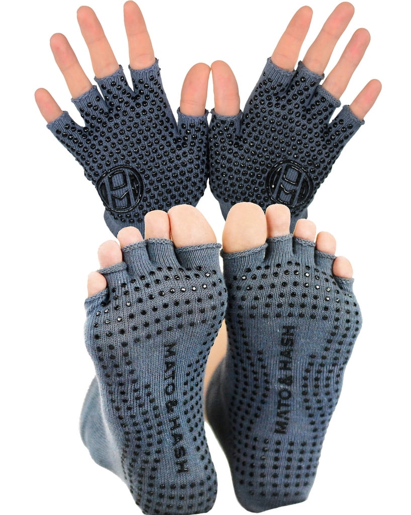 Yoga Gloves AND Socks COMBO PACK | Yoga Gear for Women & Men | by Mato ...