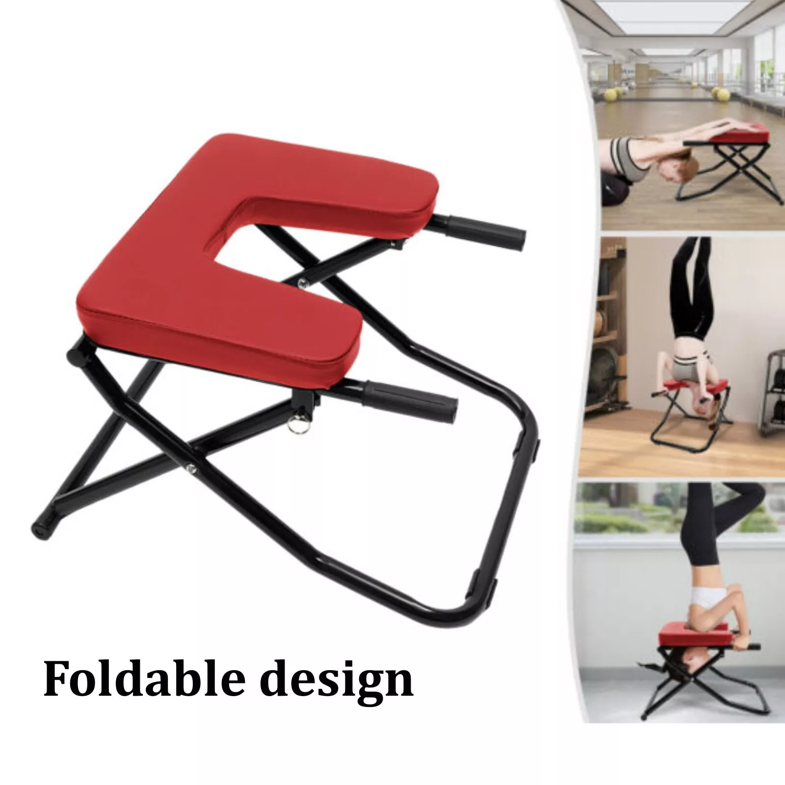 Yoga Headstand Bench Chair Stand Inversion Stool Fitness Inversion ...
