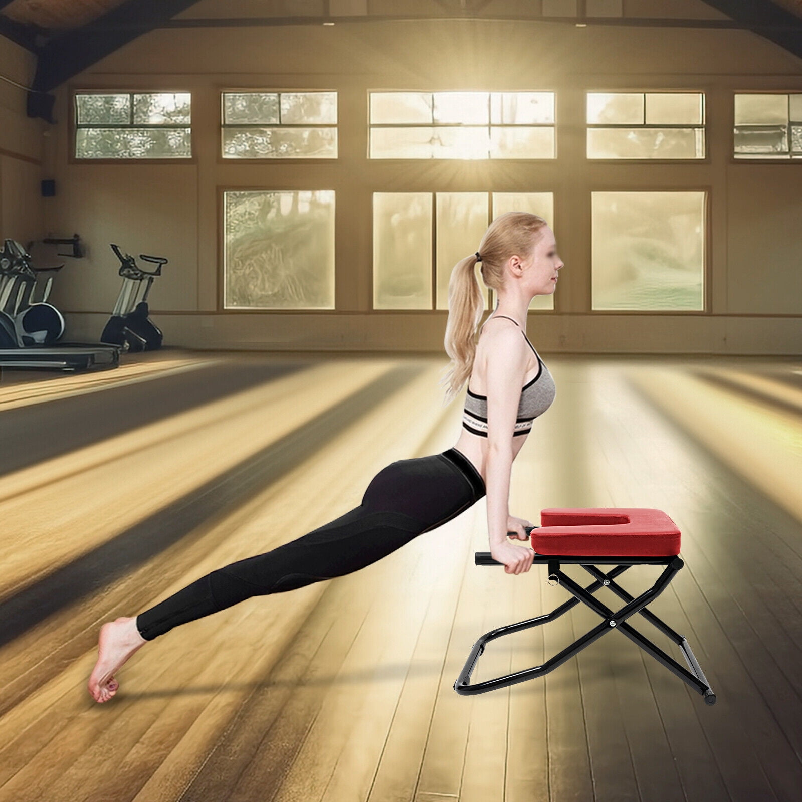 Yoga Headstand Bench Inversion Chair Foldable Stand Inversion Stool ...