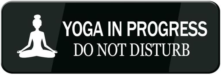 Yoga In Progress Do Not Disturb Sign,Acrylic Sign Safety Informative ...