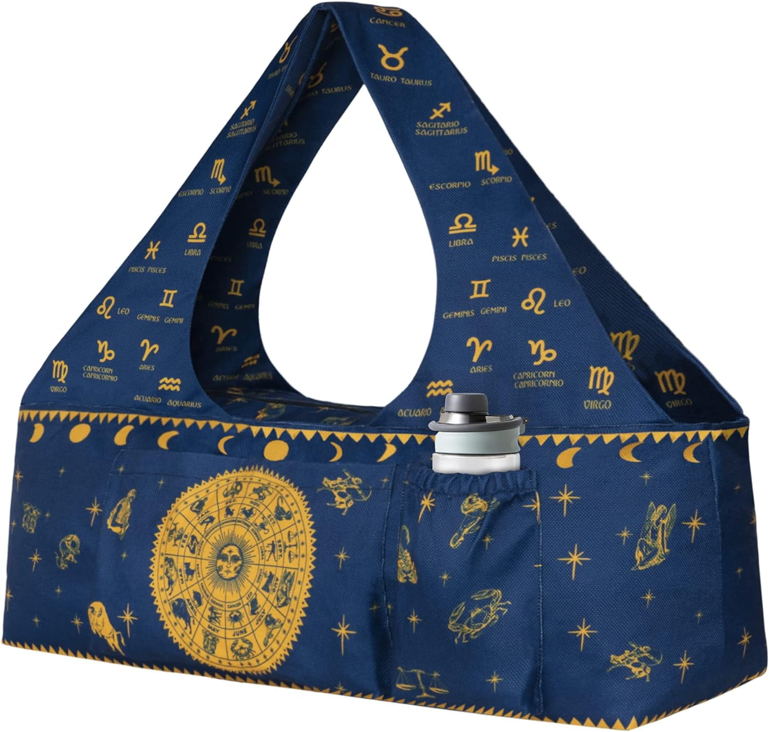 Yoga Mat Bag - Large Yoga Bag with Yoga Mat Strap, Zipper and Pockets ...