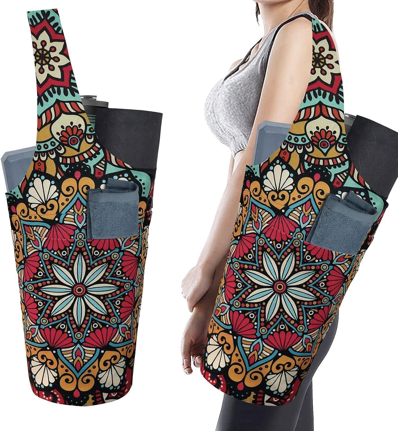 Yoga Mat Bags and Carriers Fits All Your Stuff,Yoga Mat with Bag With ...