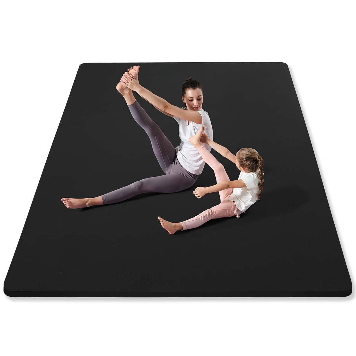Yoga Mat Black 75*52*1/3inch Use for Pilates Fitness Home Gym Studio ...