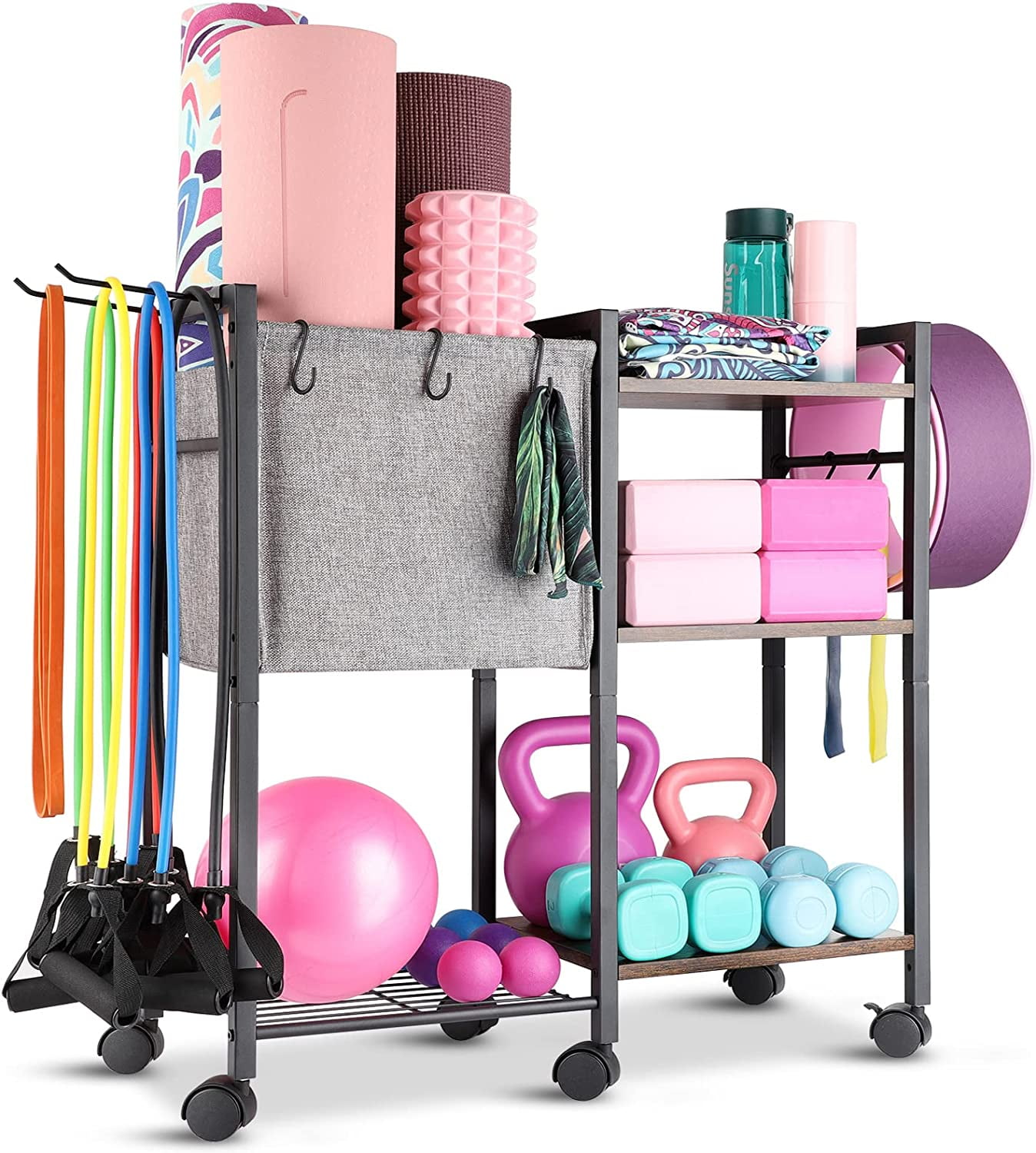Yoga Mat Storage Rack Home Gym Equipment Storage Organizer Yoga Mat ...