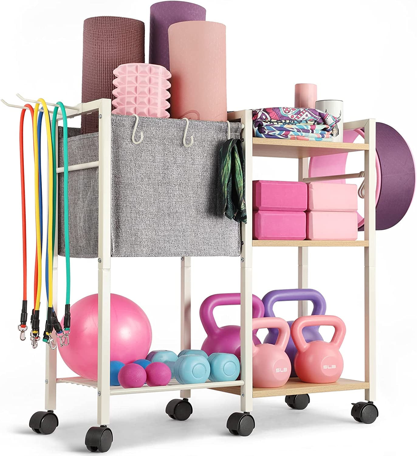 Yoga Mat Storage Rack Home Gym Equipment Workout Equipment Storage ...