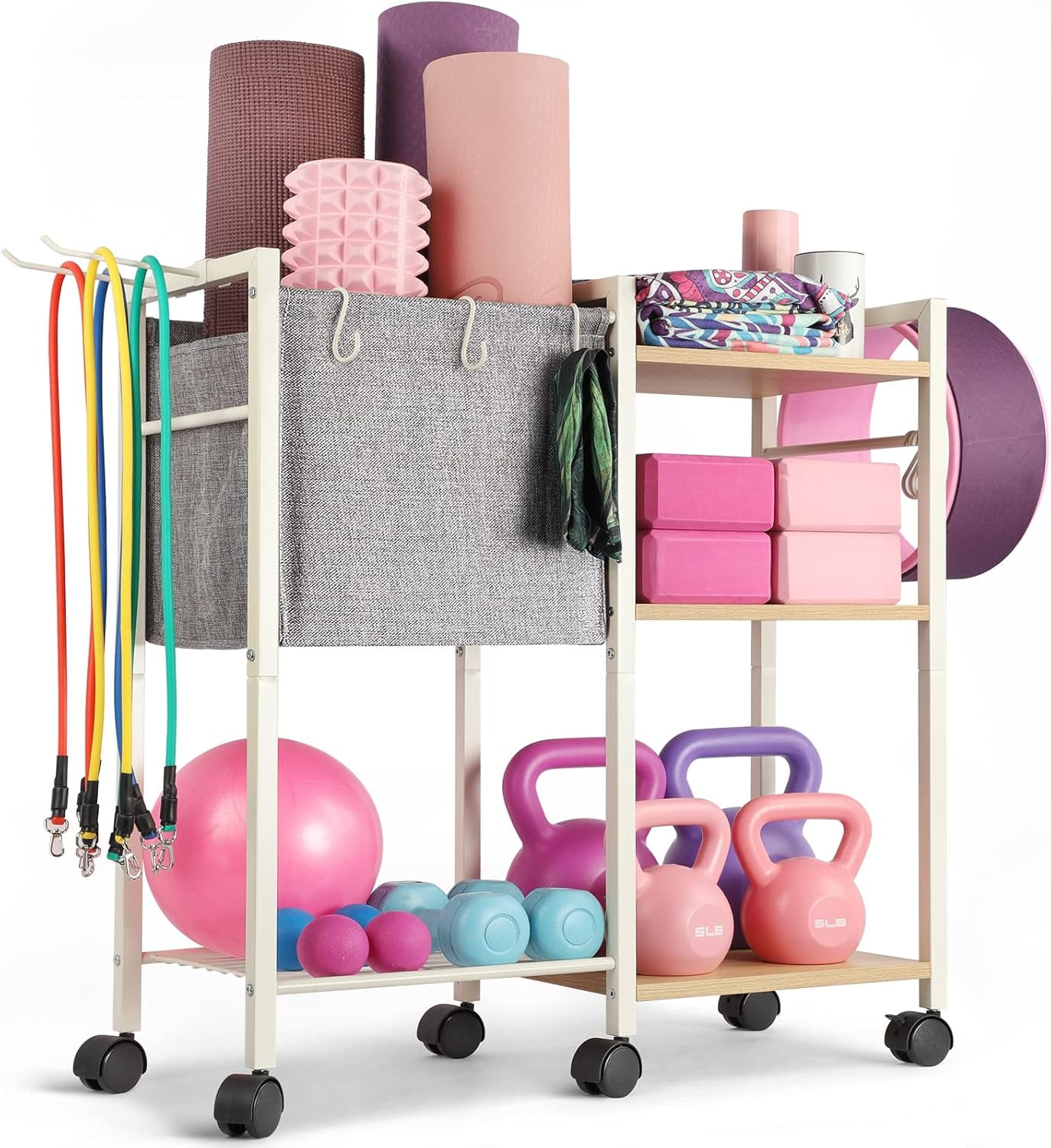 Yoga Mat Storage Rack Home Gym Equipment Workout Equipment Storage ...