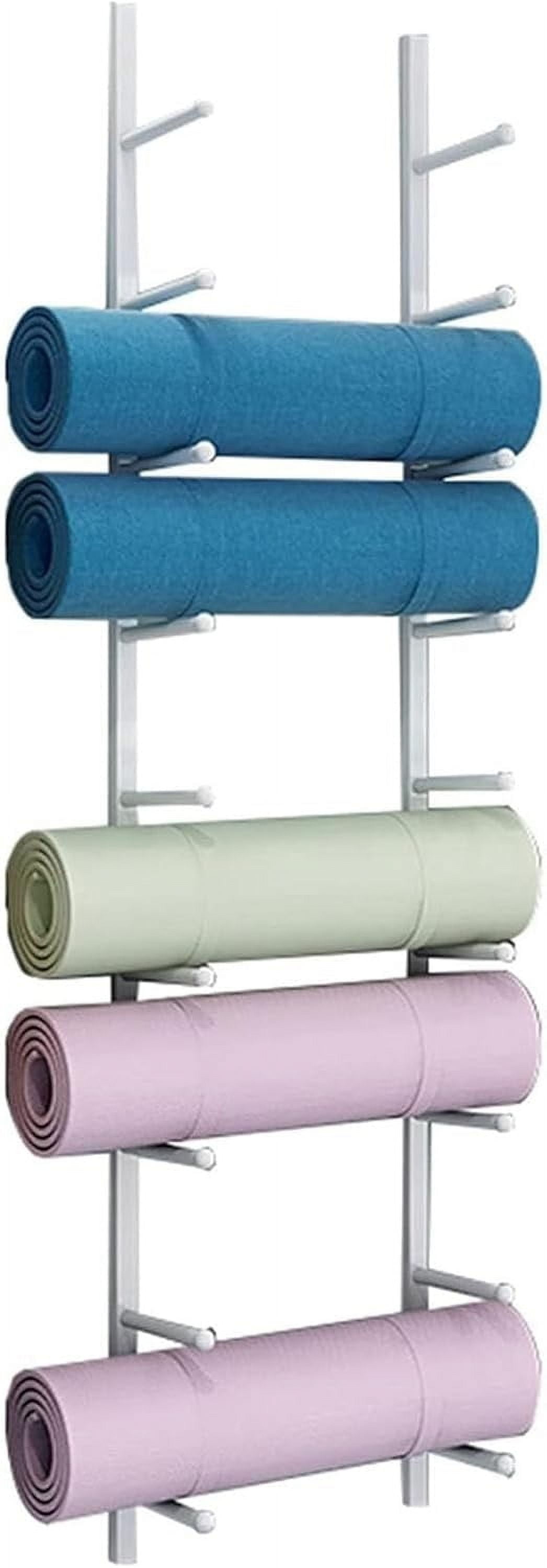 Yoga Mat Storage Racks,Multifunctional Home Gym Storage Organizer With ...