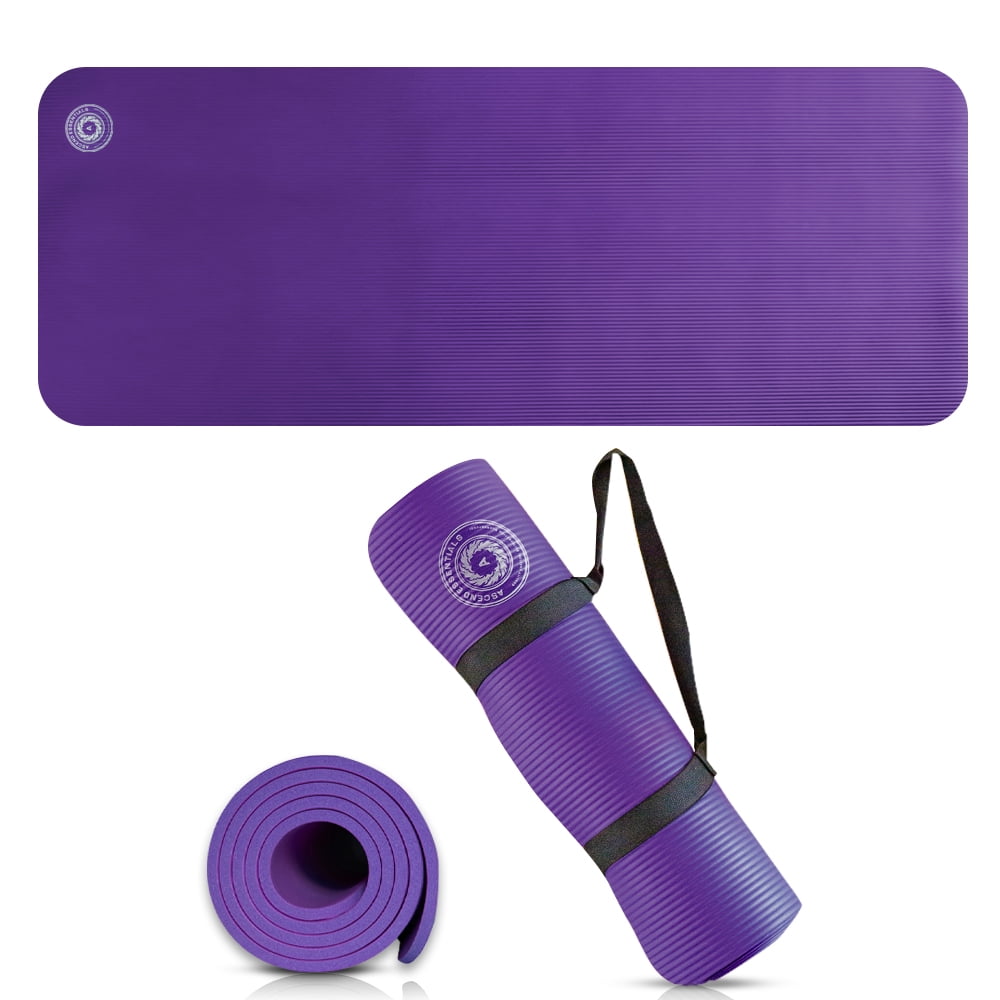 Yoga Mat with Carry Strap | Lightweight Yoga Mat For Pilates, Yoga ...