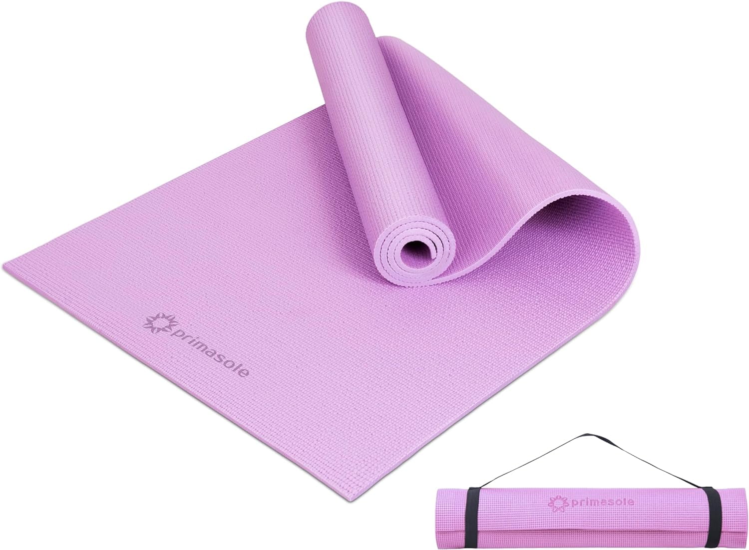 Yoga Mat with Carry Strap for Yoga Pilates Fitness and Floor Workout at ...