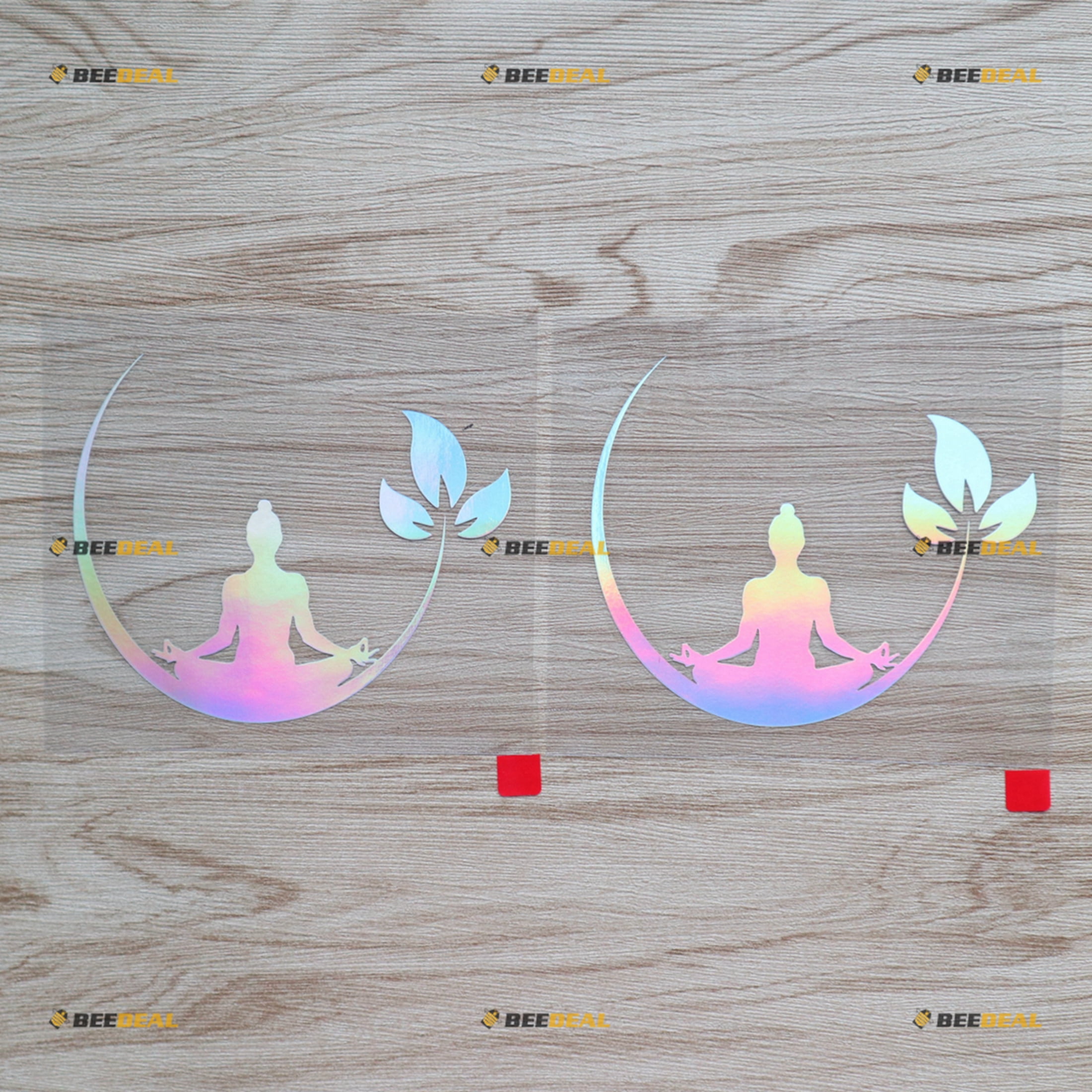 Yoga Meditation Decal Sticker Vinyl Buddhism Zen Buddha Lotus India - 2 ...