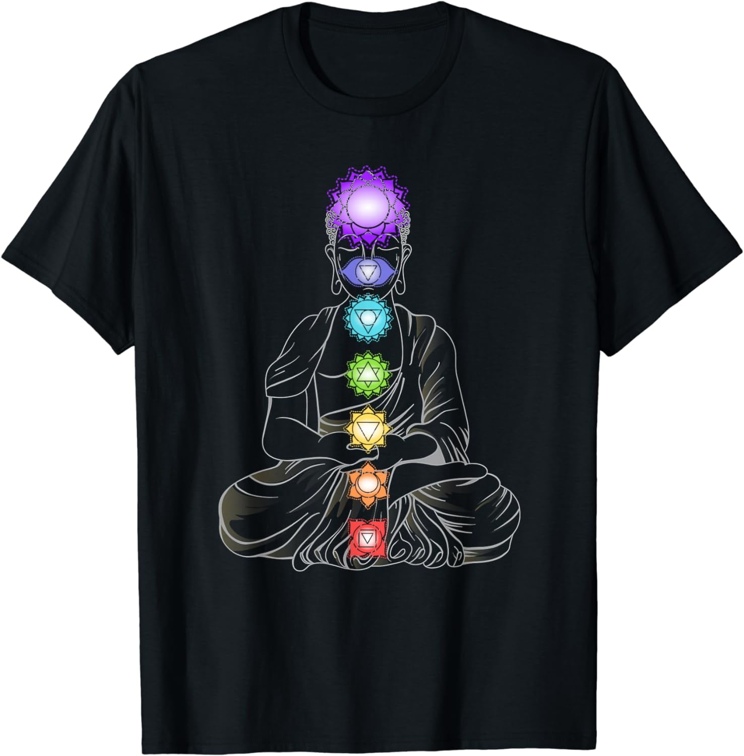 Yoga Meditation Spiritual Body Energy Chakra T-Shirt - Walmart.com