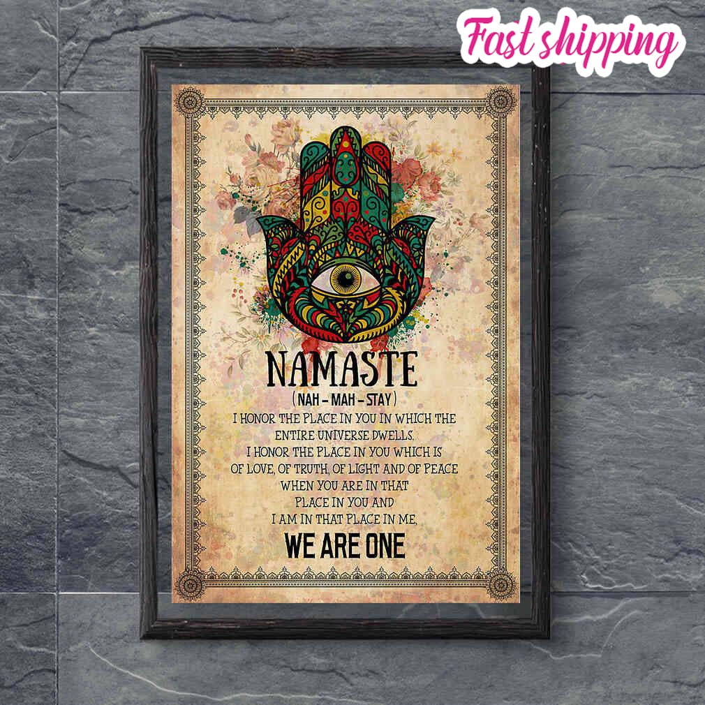 Yoga Namaste We Are One poster Prints Poster Wall Art Vertical 16 x 24 ...