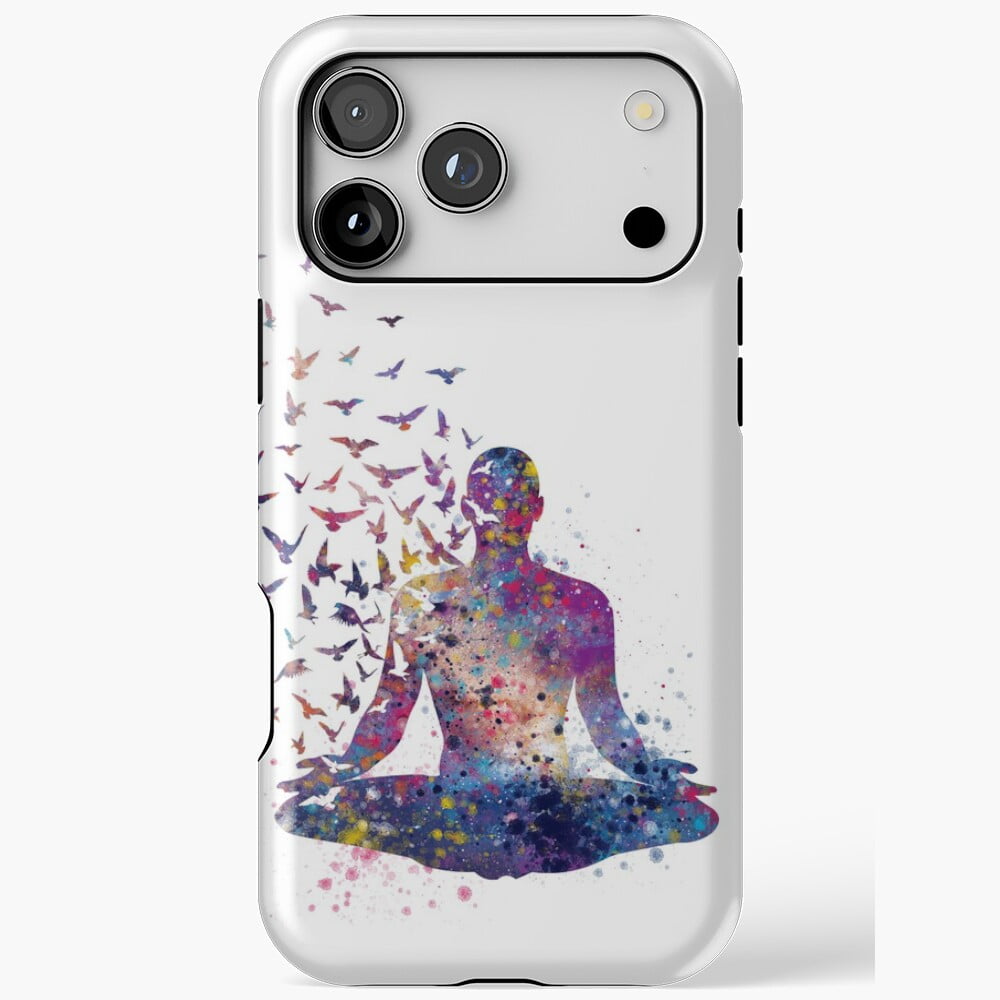 Yoga Om Chakras Mindfulness Zen Phone Case for iPhone 11 through 17 Pro ...