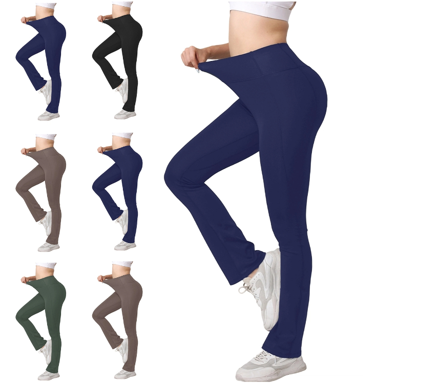 Yoga Pants for Women High Waisted Flare Leggings Bell Bottom Leggings ...