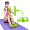 Yoga Pedal Resistance Band – Four Strand Spring Tension Rope for Home ...