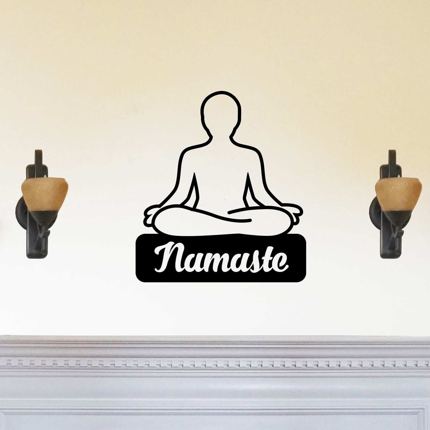Yoga Pose Namaste - Beautiful Solid Steel Home Decor Decorative Accent ...