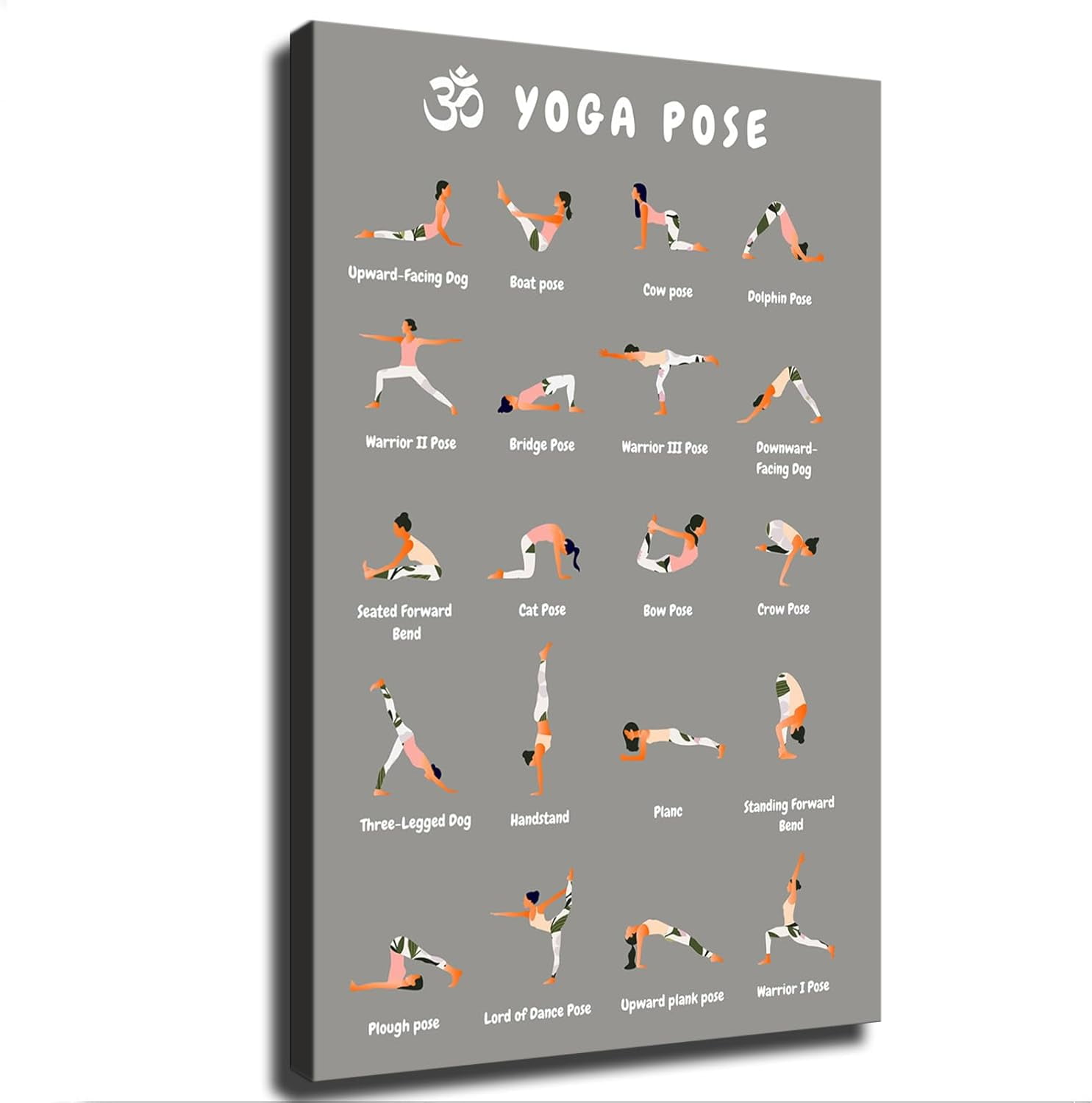 Yoga Poster - Beginners Perfect Workout Posters for Home Gym - Exercise ...